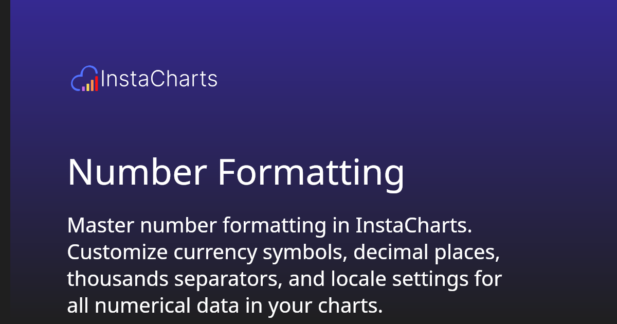 Number Formatting | InstaCharts